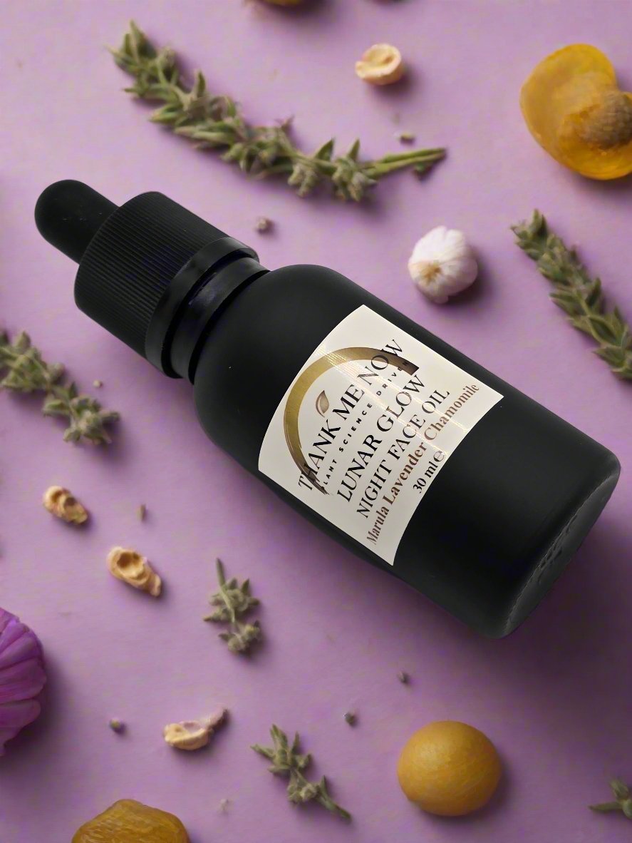 Lunar Glow Face Oil- Marula, Lavender, Chamomile & Frankincense - Thank ...